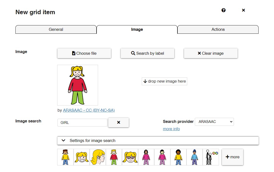 AsTeRICS Grid Communicator – 7 – Edit a cell image – Aula abierta de ARASAAC
